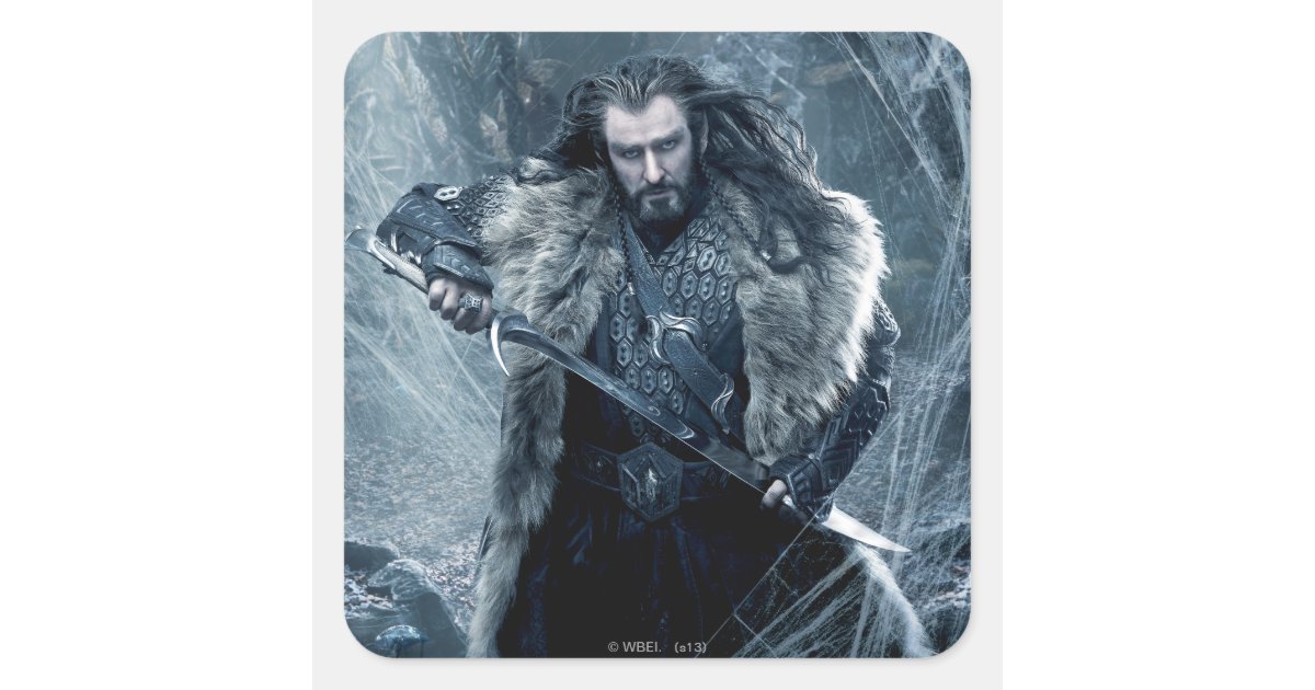 THORIN OAKENSHIELD™ Character Poster 3 Square Sticker | Zazzle