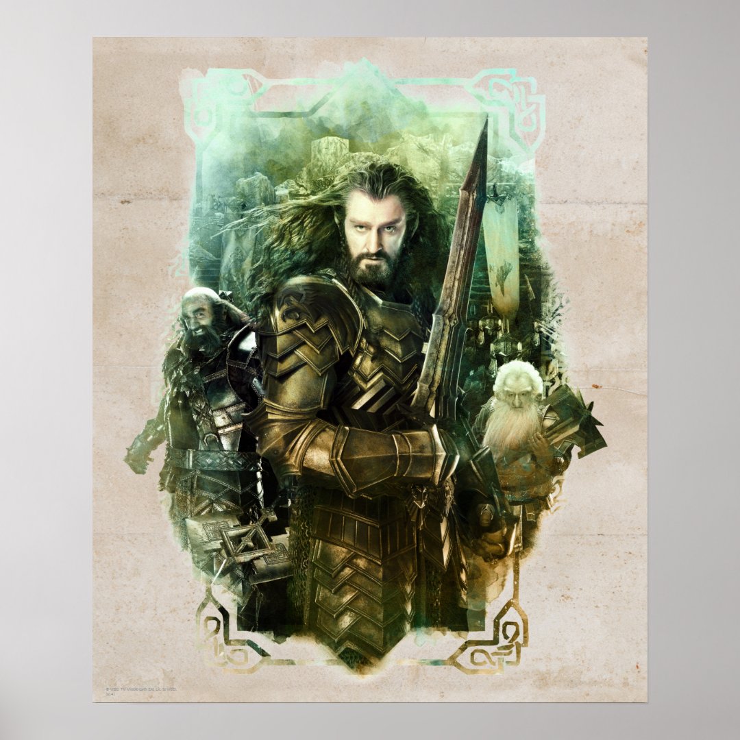 THORIN OAKENSHIELD™, Dwalin, & Balin Graphic Poster | Zazzle