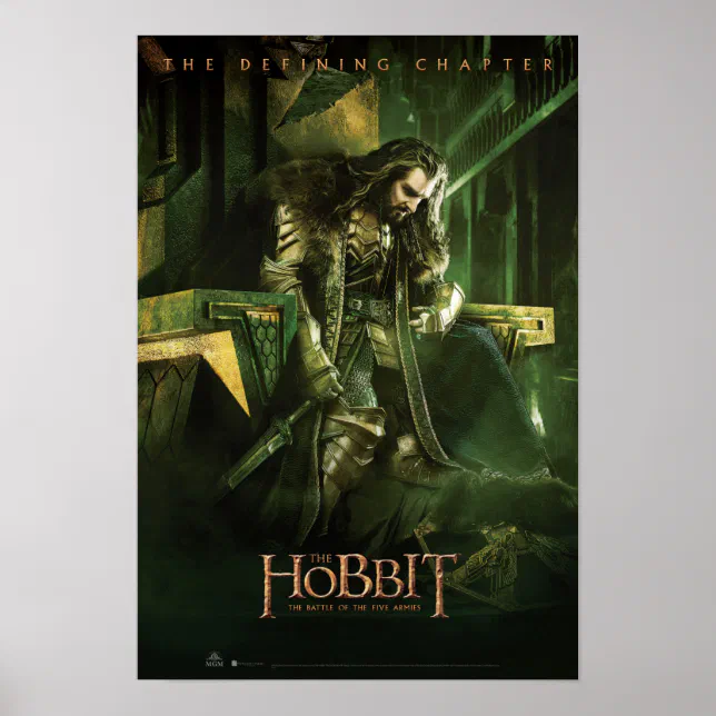 THORIN OAKENSHIELD™ On Throne Poster | Zazzle
