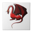 Red and Black Dragon Phoenix Yin Yang Ceramic Tile | Zazzle.com