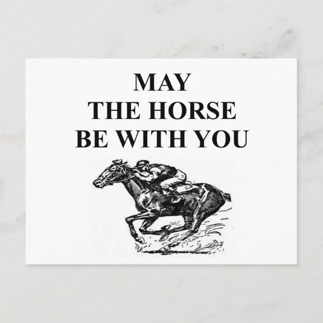 thoroughbred horse racing postcard | Zazzle