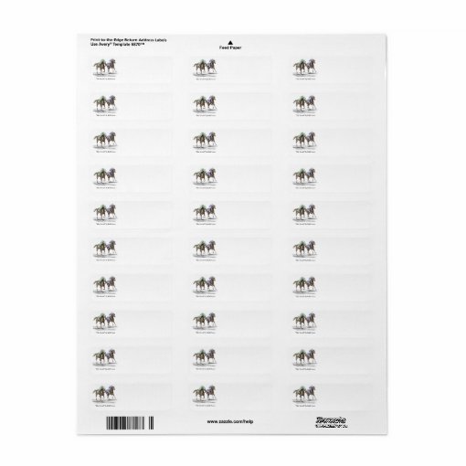 Thoroughbred Horses Racing Label | Zazzle