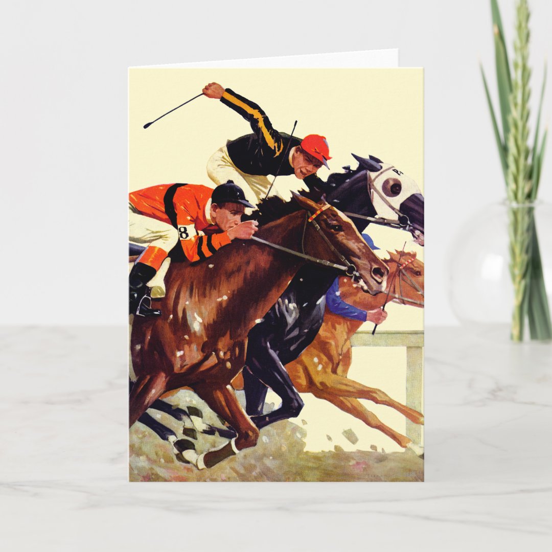 Thoroughbred Race Card | Zazzle