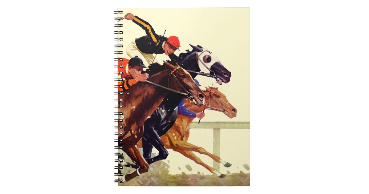Thoroughbred Race Notebook | Zazzle
