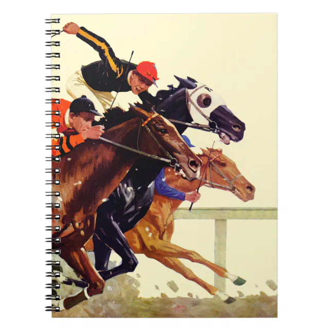 Thoroughbred Race Notebook | Zazzle