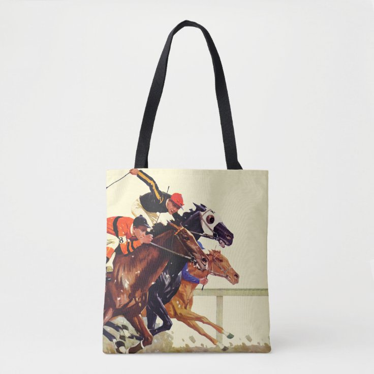 Thoroughbred Race Tote Bag | Zazzle