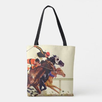 Thoroughbred Race Tote Bag | Zazzle