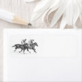 Thoroughbred Racehorse Return Address Labels | Zazzle