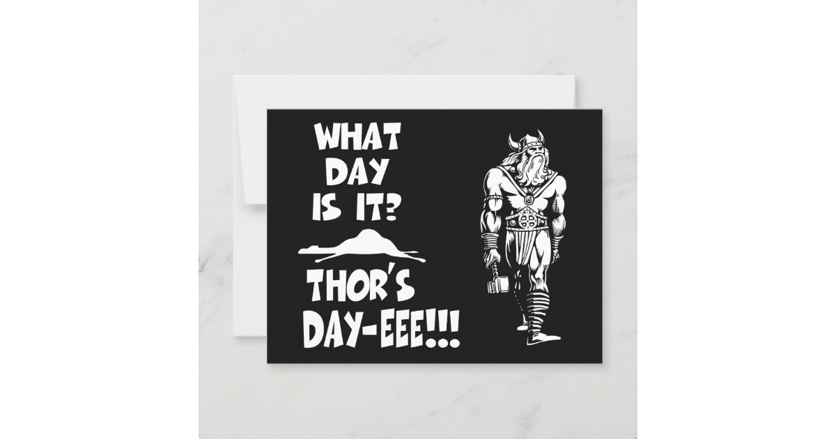 Thor's Day-eee!!! Postcard | Zazzle