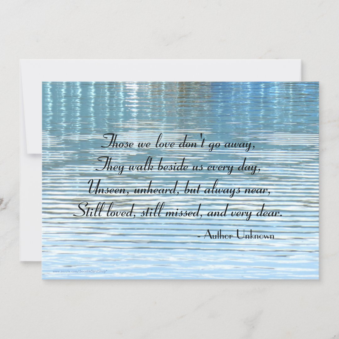 Those We Love Memorial Service Abstract Reflection Announcement | Zazzle