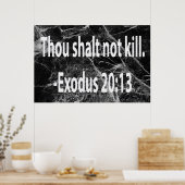 Thou Shalt Not Kill Poster | Zazzle