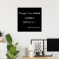 Though Be Madness Yet Method Shakespeare Quote Poster | Zazzle