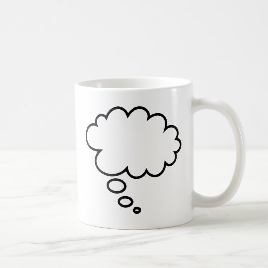 Thought Bubble - add your own text! Coffee Mug | Zazzle.com