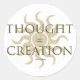 Thought = Creation Classic Round Sticker | Zazzle