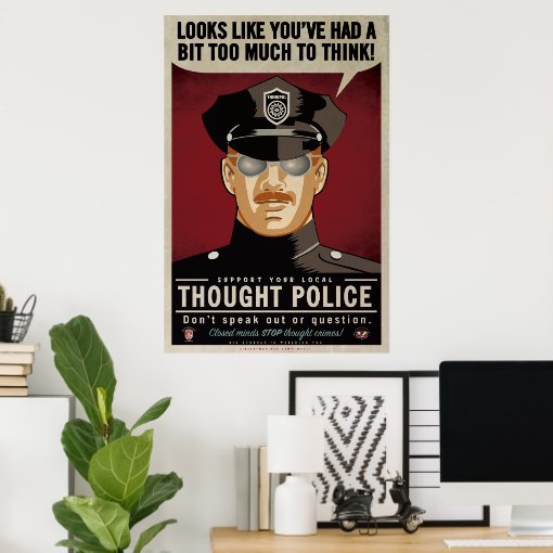 Thought Police Poster | Zazzle