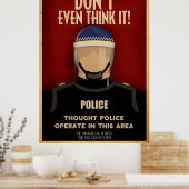 Thought Police Poster | Zazzle