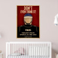 Thought Police Poster | Zazzle