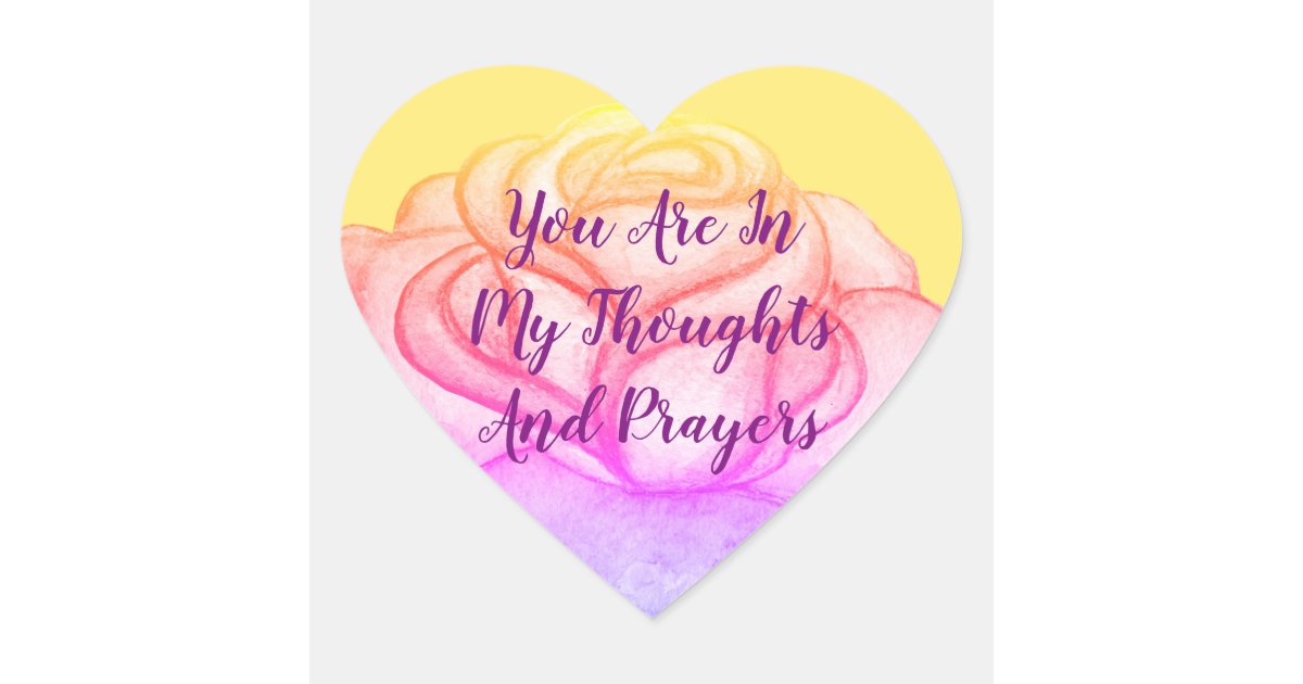 Thoughtful Heart Wishes Stickers | Zazzle