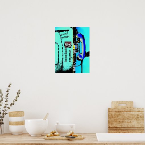 thoughts into words poster | Zazzle