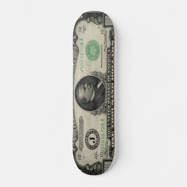 Thousand Dollar Bill Money Currency Skateboards | Zazzle