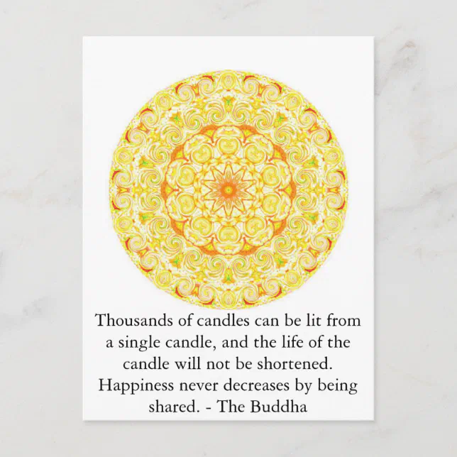 Thousands of candles can be lit from a single..... postcard | Zazzle