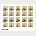 Thracian gladiator's helmet square sticker | Zazzle