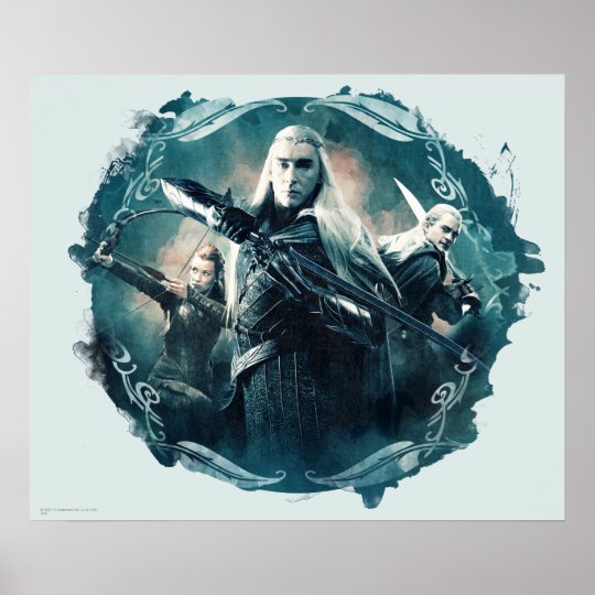 Thranduil, TAURIEL™, & LEGOLAS GREENLEAF™ Graphic Poster | Zazzle.com