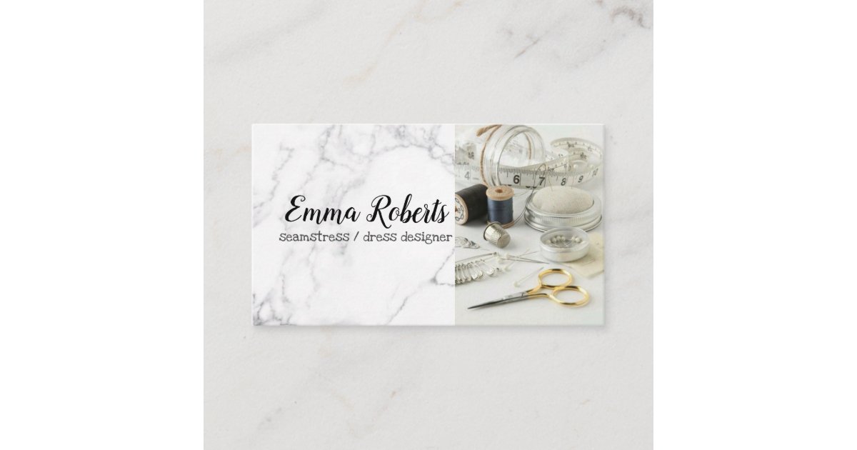 Thread Reels | Seamstress Business Card | Zazzle