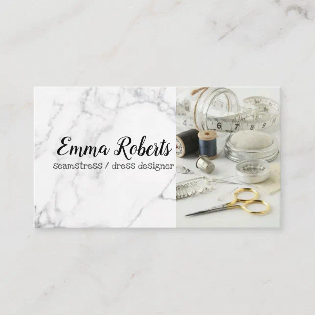 Thread Reels | Seamstress Business Card | Zazzle