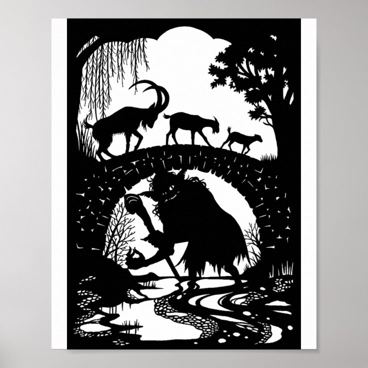 Three Billy Goats Gruff Poster | Zazzle