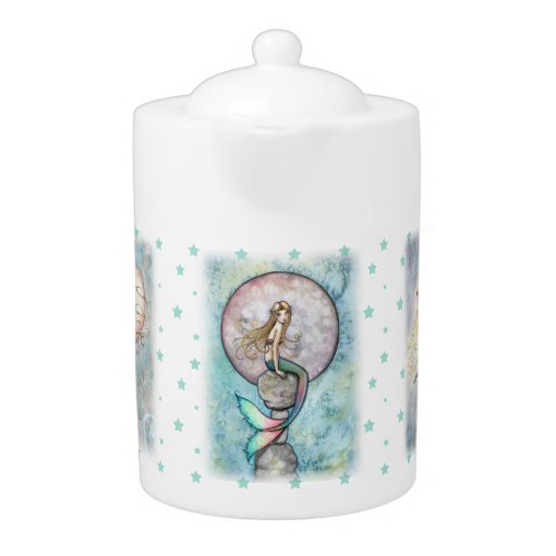 Three Celestial Mermaids Teapot | Zazzle