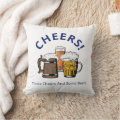 Three Cheers Beers Throw Pillow | Zazzle