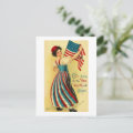 Three Cheers for the Red White and Blue Postcard | Zazzle