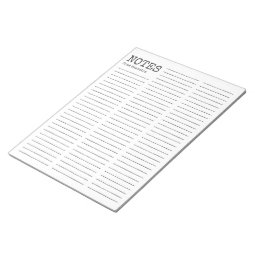 Three-Column Rough Pencil Lined Notepad | Zazzle