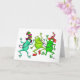 Three Dancing Frogs Card | Zazzle