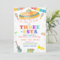 Three-esta Birthday Invitation Fiesta 3rd Birthday | Zazzle