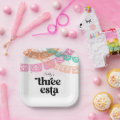 Three-esta Birthday Party Plates | Zazzle