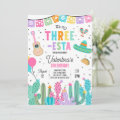 Three-Esta Mexican Fiesta 3rd Birthday Party Invitation | Zazzle