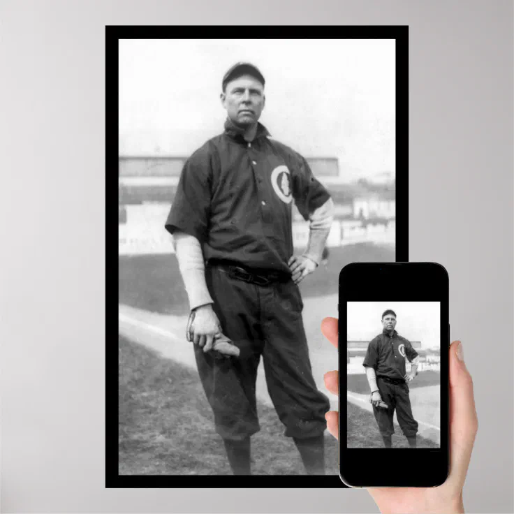 Three Finger Brown Cubs Baseball 1910 Poster | Zazzle