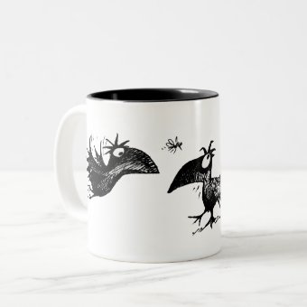Three Funny Black Crows Two-Tone Coffee Mug | Zazzle