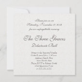 Three Graces Debutante Cotillion Ball Vintage Invitation | Zazzle