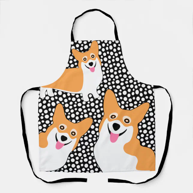 Three Hungry Corgis Funny Apron | Zazzle