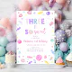 Three is So Sweet Candy Lollipop Birthday Invitation | Zazzle