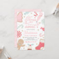 Three Is So Sweet Christmas Cookie 3rd Birthday Invitation | Zazzle