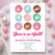 Three Is So Sweet Donut 3rd Birthday Party Invitation | Zazzle