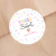 Three Is So Sweet Ice Cream 3rd Birthday Party Classic Round Sticker ...