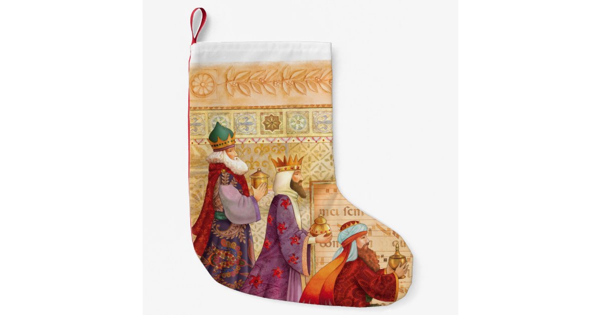 Three kings Christian stocking | Zazzle