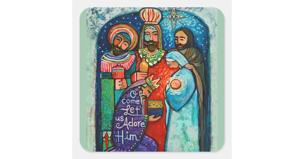 Three Kings Christmas Holiday Stickers | Zazzle