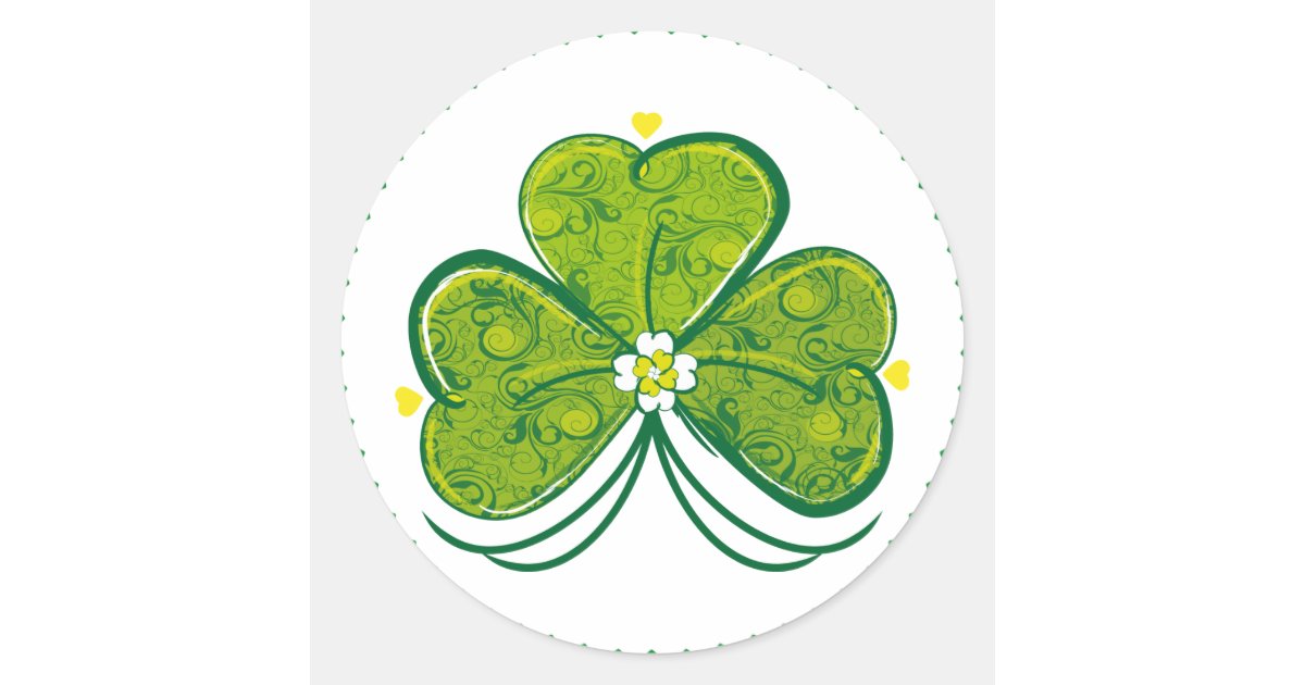 Three Leaf Clover - sticker | Zazzle.com