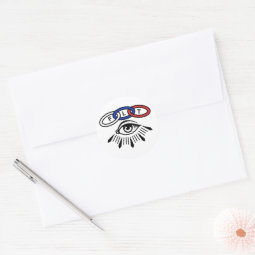 Three Links and Eye IOOF Sticker | Zazzle